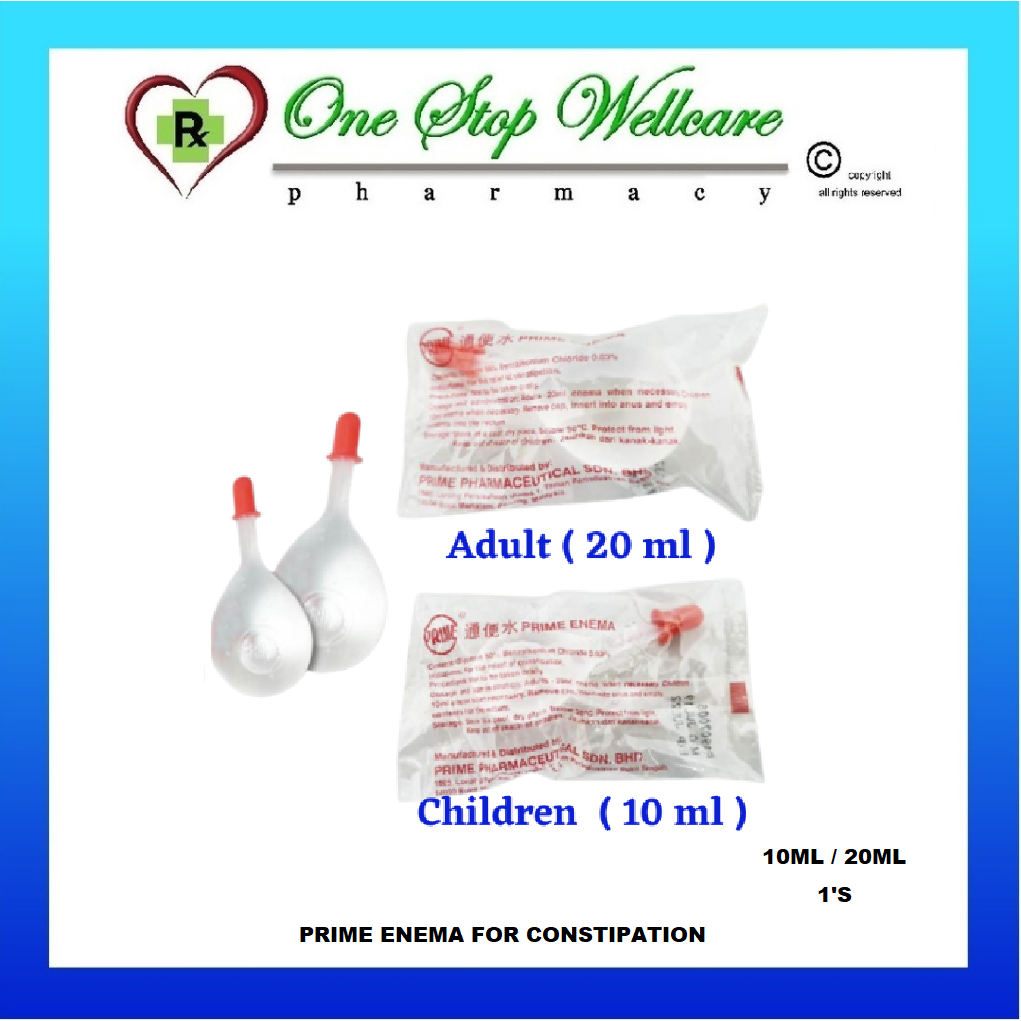 PRIME ENEMA SEMBELIT / (PUMP FOR CONSTIPATION) 1'S (10ML/20ML) | Shopee ...