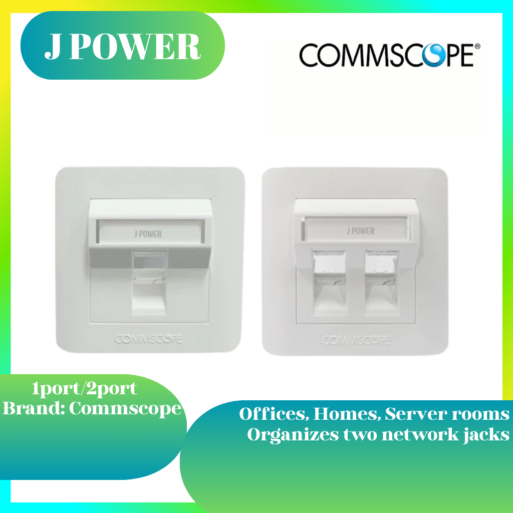 CommScope CAT5E/CAT6 1Port 2 Ports Faceplate Degree Angle Type Data ...