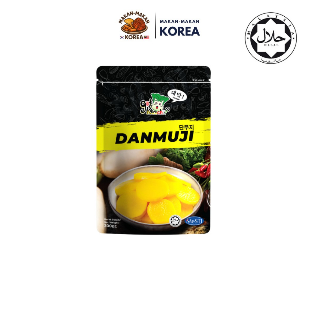 Halal Got Kimchi Danmuji 300g (Korean Yellow Pickle Radish) | Shopee ...