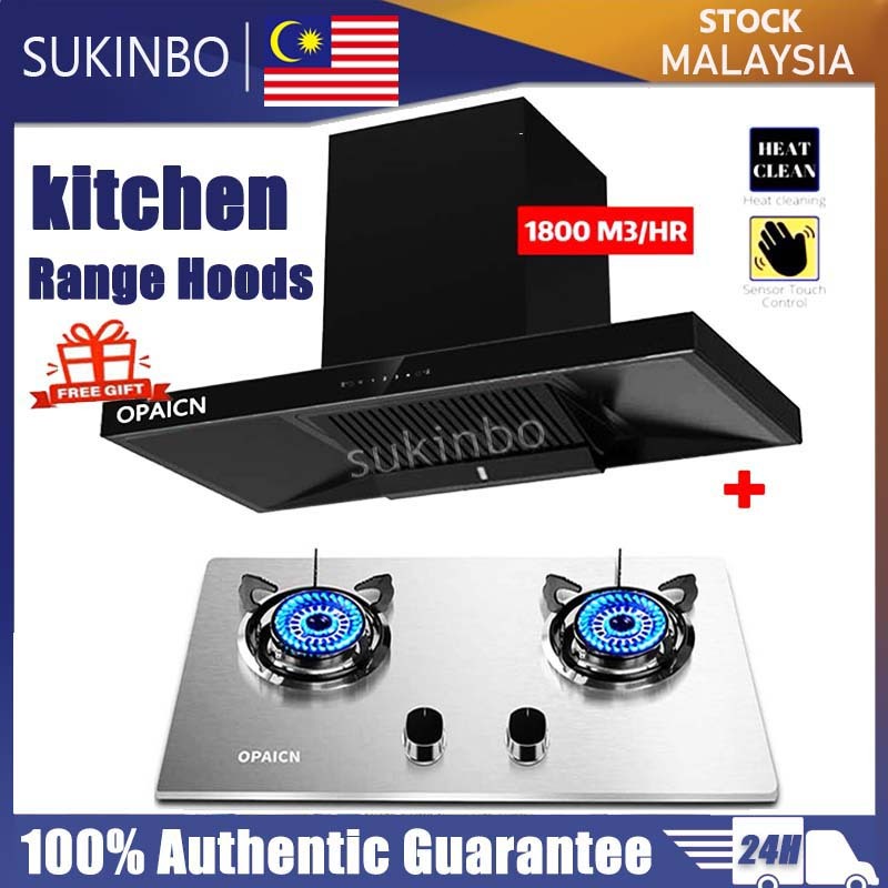 SUKINBO 🔥Free Gift Kitchen Range Hood Cooking Cooker Hood Kitchen ...