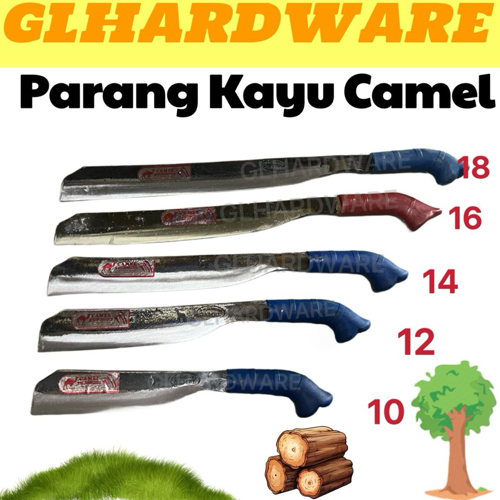 Parang Kayu 🔥🔪Camel / Parang Kebun/Pisau Pokok/18"' 16" 14"' 12" 10 ...