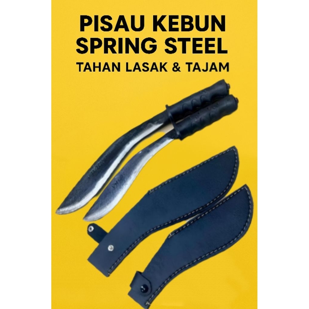 Pisau Kebun Spring Steel 9” / 12” – Pisau Parang Tahan Lasak & Tajam ...