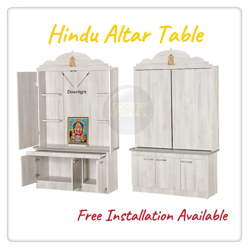 HINDU Altar Table Ganesha Buddha Temple 泰国佛台 印度神座Tokong Indian Thai ...