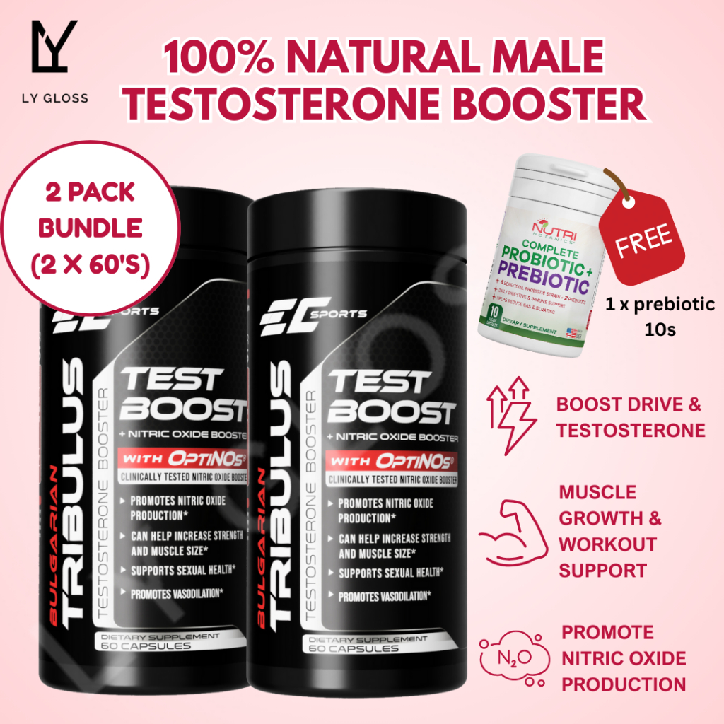 [TWIN PACK free PREBIOTIC 10's] EC Sport Bulgarian Tribulus ...