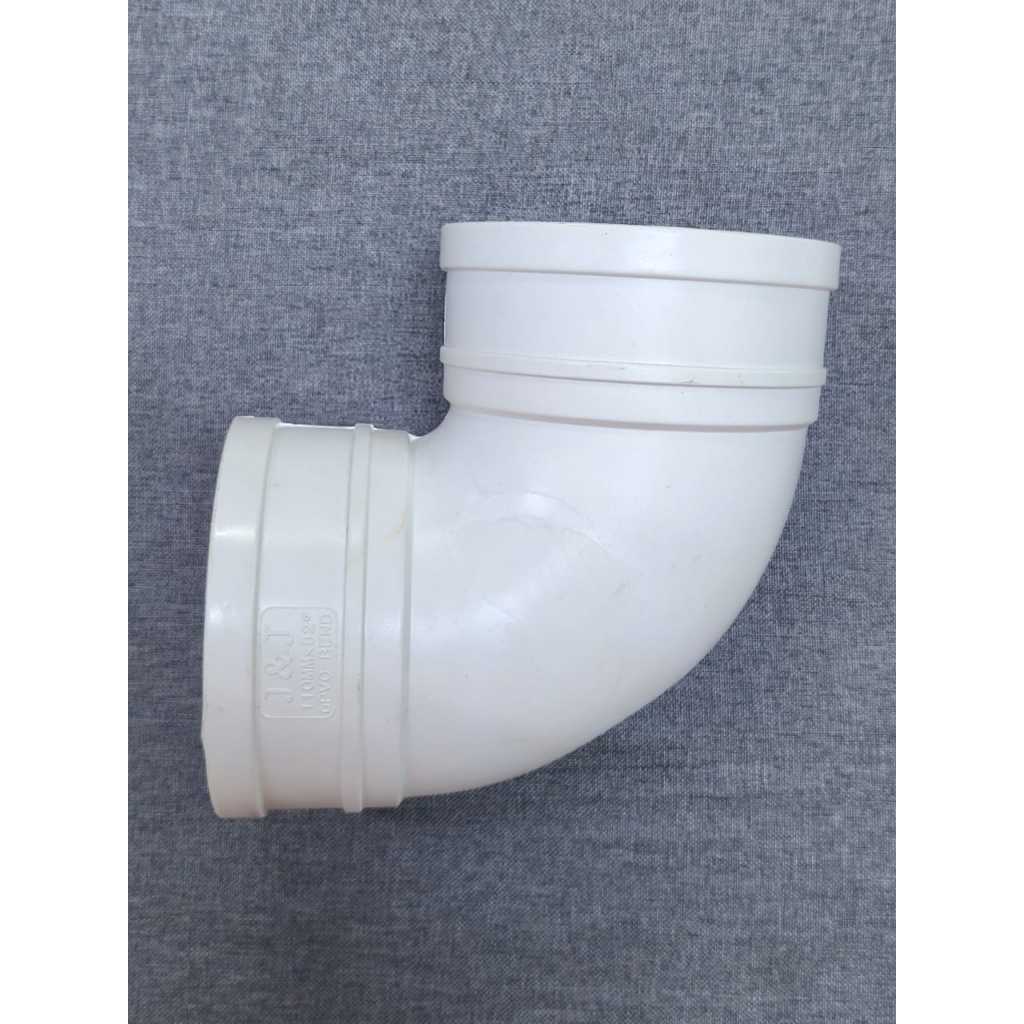110MM UPVC ELBOW 110MM 4" PAIP FITTING WHITE/ ELBOW FITTING PAIP PUTIH ...