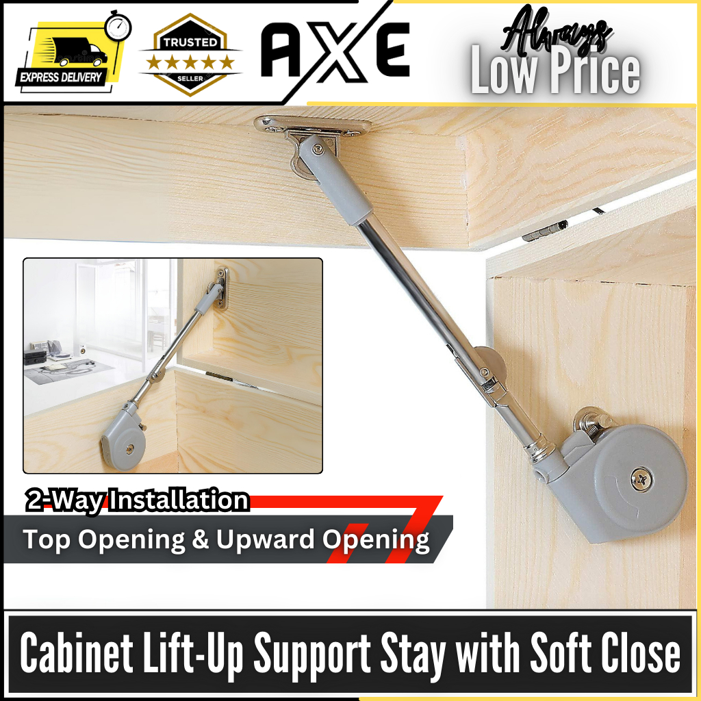 AXE™ Cabinet 105° Lid Up / Lift Up / Upward Support Stay With Soft ...