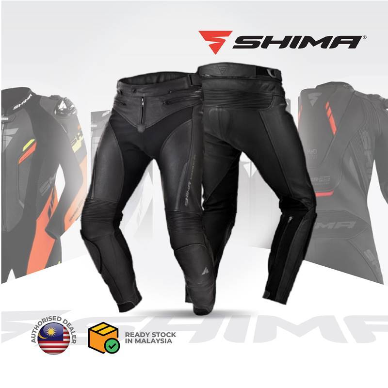 SHIMA CHASE Men Motorcycle Pants - Black | Shopee Malaysia