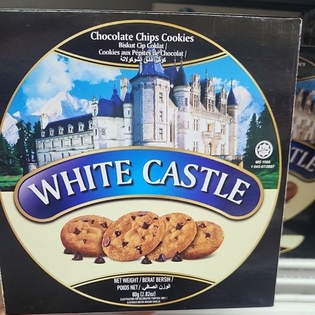 White Castle Chocolate Chip Cookies | Biskut Rangup & Coklat | Shopee ...