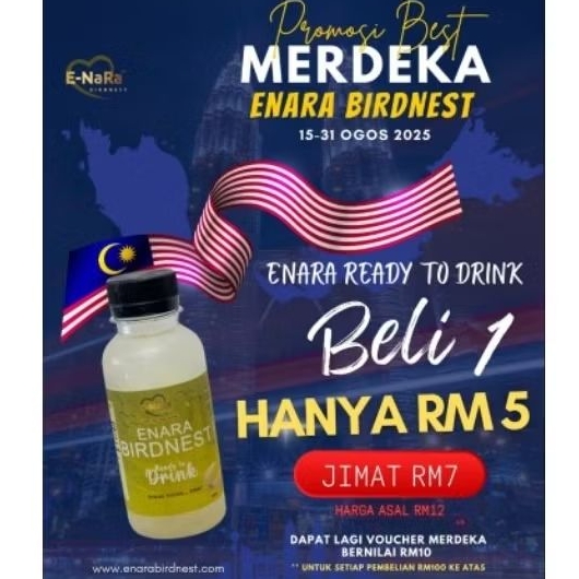 PROMO MERDEKA ENARA Ready to drink | Shopee Malaysia