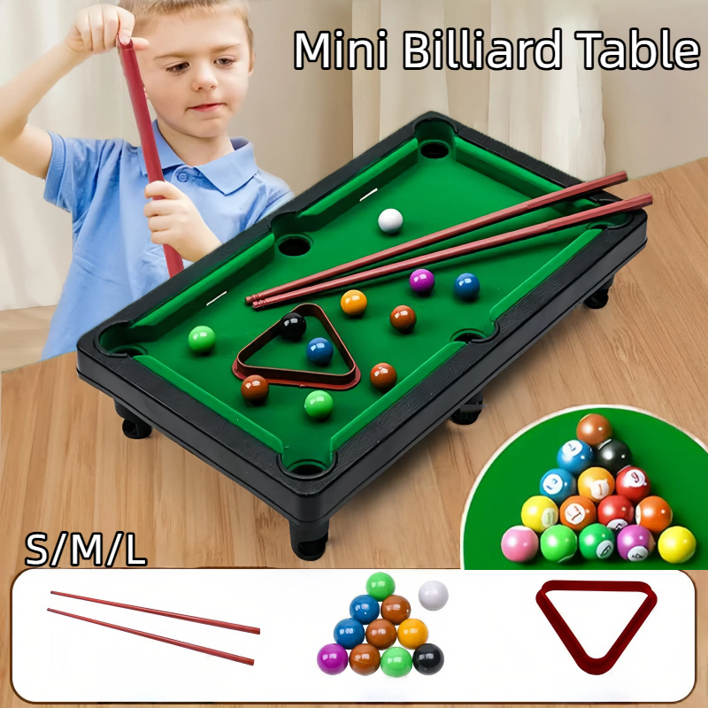 S/M/L Mini Kids Billiard Table Set Snooker Table Board Game Kids Sport ...