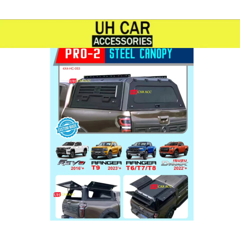 FORD RANGER T6 T7 T8 T9 DMAX HILUX REVO ROCCO ROGUE CARGO METAL CANOPY ...