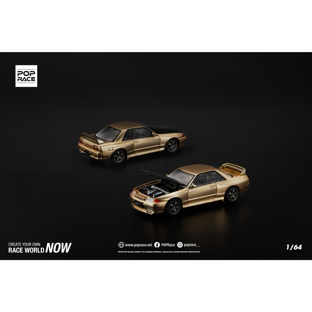 POP RACE 1/64 Nissan GTR R32 GOLD SEALED (Tokyo Auto Salon Kuala Lumpur ...