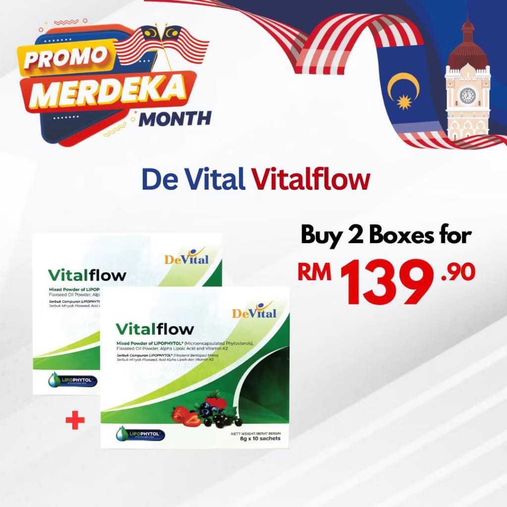( COMBO LEBIH MURAH )DEVITAL VITALFLOW 10 SACHET X 8G | Shopee Malaysia