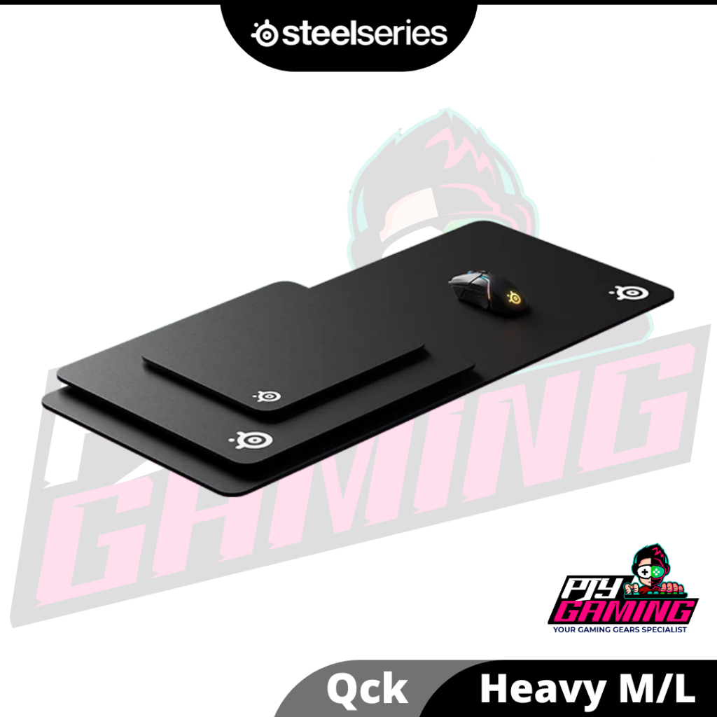 SteelSeries QcK Heavy Medium / QcK Heavy Large Gaming Mouse Pad ...