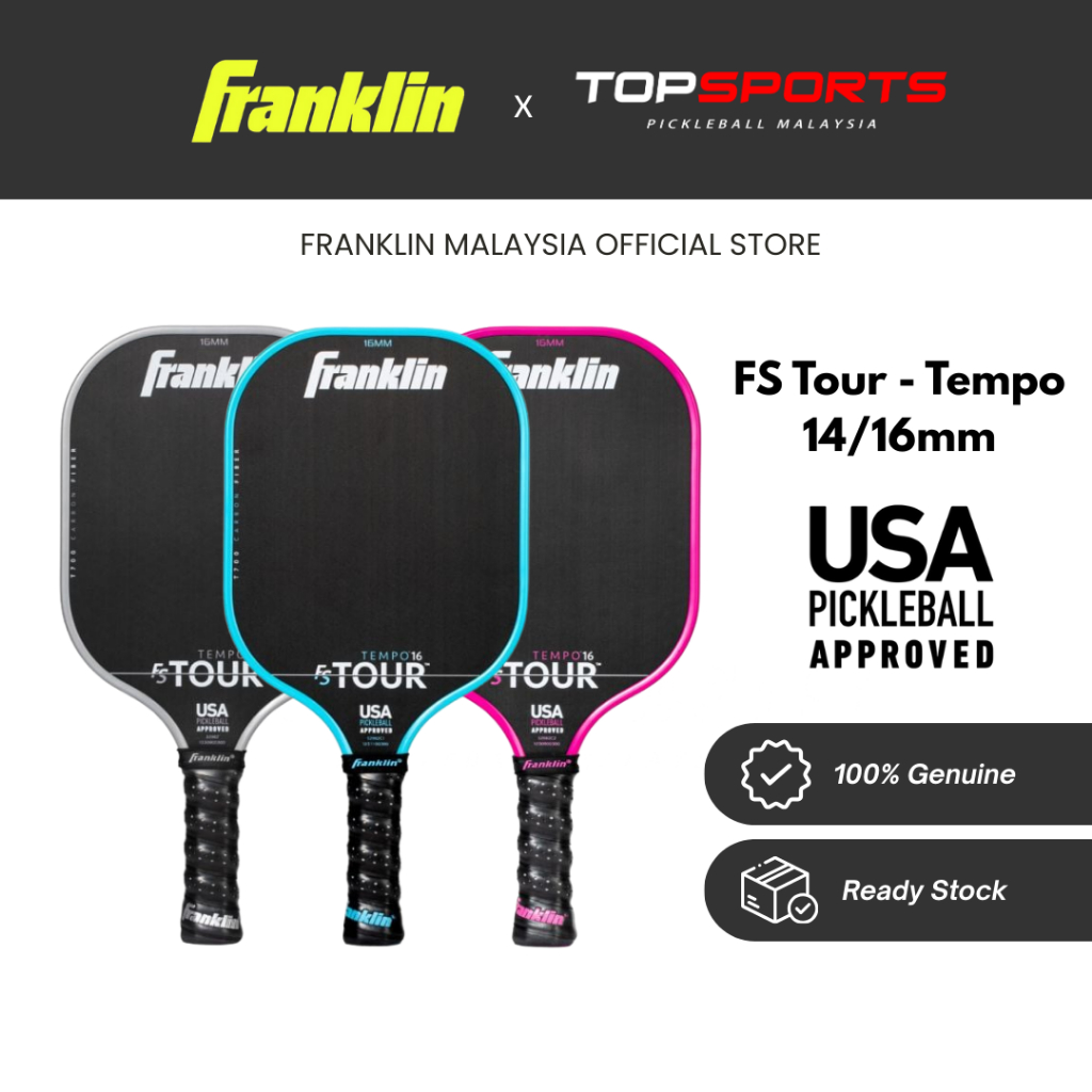(100%Genuine) Franklin FS Tour Tempo 14/16mm Pickleball Paddle | Shopee ...