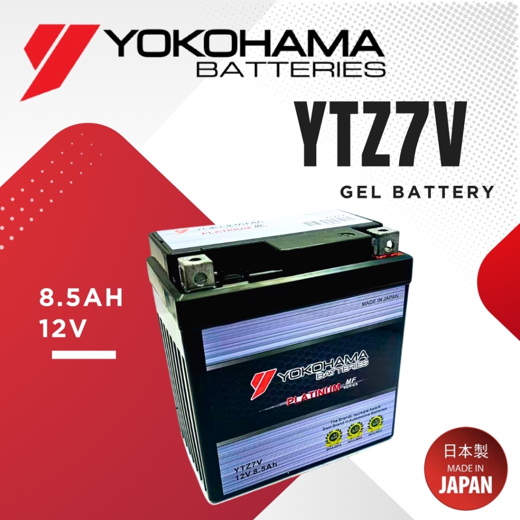 YTZ7V YTZ7 YOKOHAMA BATTERY GEL KLX150 YAMAHA R1 TTR150 WR250FNVX155 ...