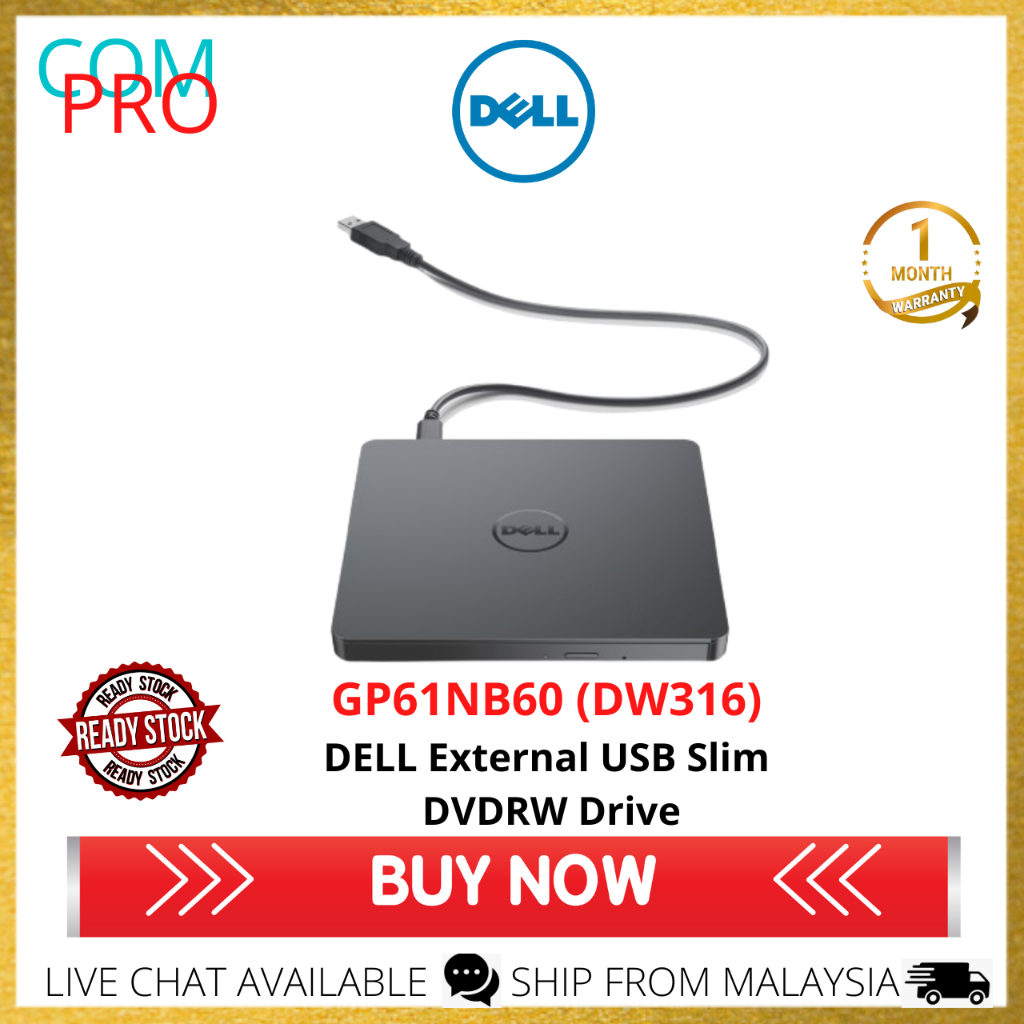 [COMPRO] DELL External DVD Slim Drive / CD Drive / DW316 For Desktop PC ...