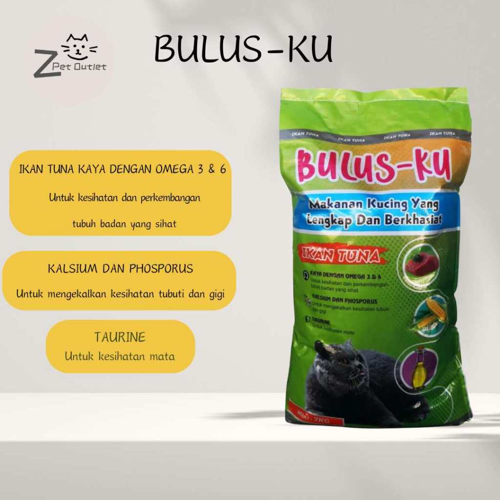 BULUS-KU MAKANAN KUCING 7kg CAT FOOD 猫粮 | Shopee Malaysia
