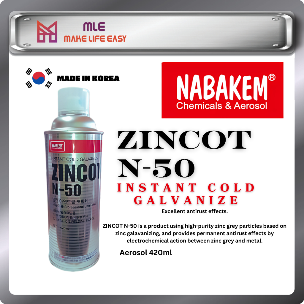 Nabakem Zincot N-50 Instant Cold Galvanize Spray 420ml | Shopee Malaysia