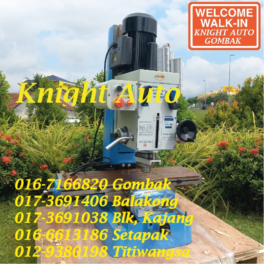 XEST LING ZX-7045 (SINGLE PHASE) DRILLING & MILLING MACHINE | Shopee ...