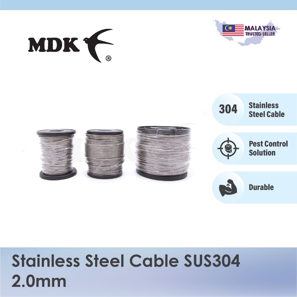 Stainless Steel Cable SUS304 100 Meter | Shopee Malaysia