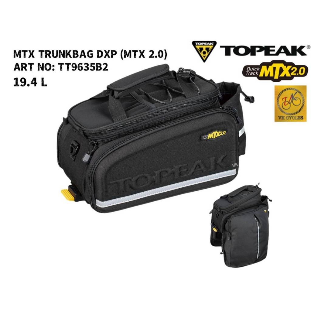 TOPEAK MTX Trunkbag DXP (MTX 2.0) CARRIER BAG BIKE | Shopee Malaysia