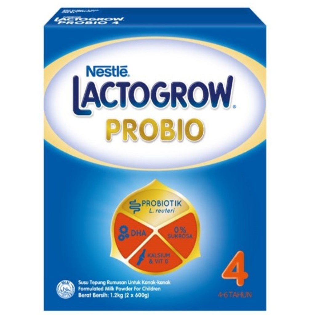 Nestle Lactogrow Probio 4 ( 4 to 6 Years) Milk Powder, 1.2kg (Assorted ...