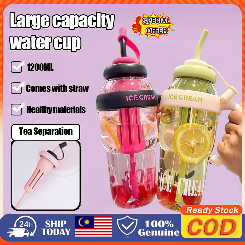 Ins Style Water Cup High-Looking Straw Kettle Cute Sports Water Cup ...