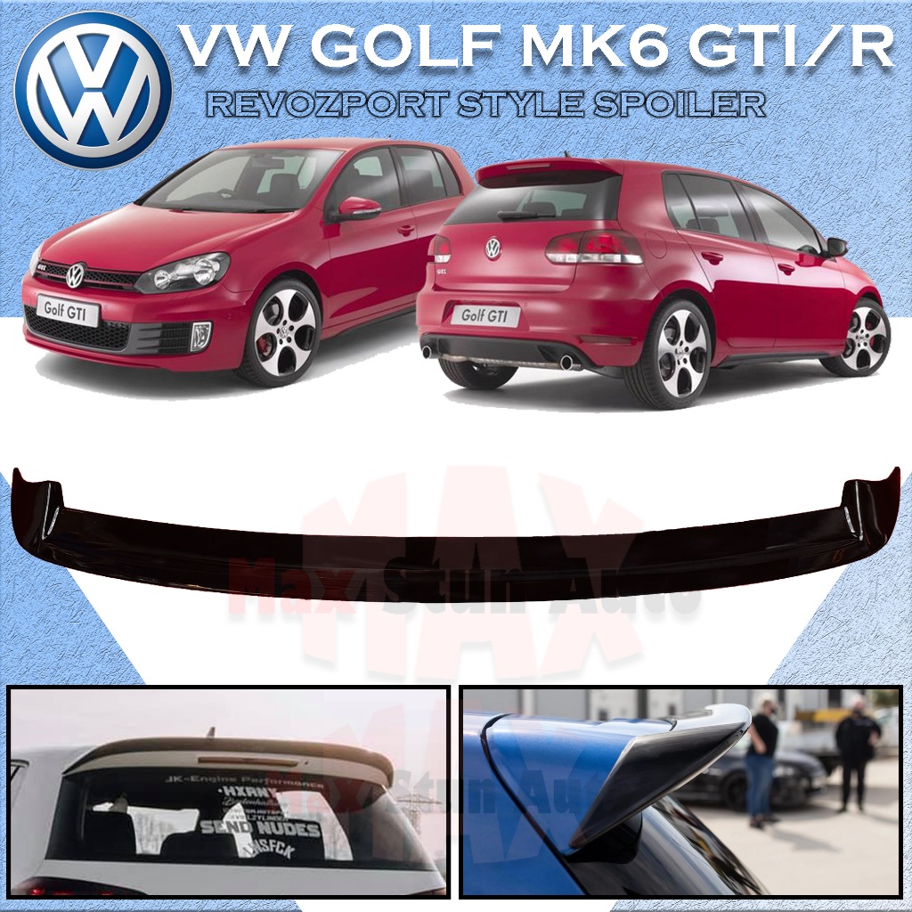 VOLKSWAGEN GOLF MK6 GTI R REVOZPORT SPOILER REAR TRUNK SPOILER ...