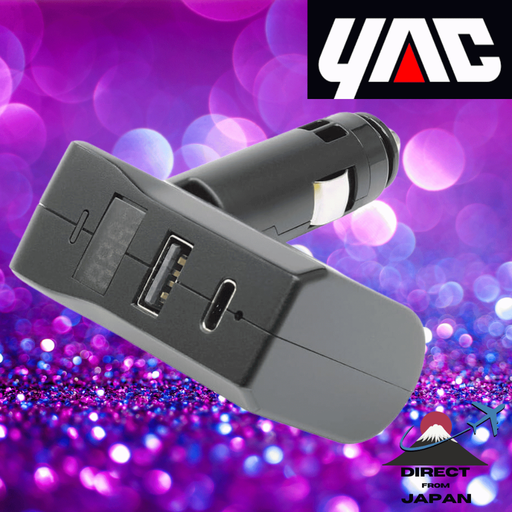Tsuchiya Yac Car Accessories Additional Socket Slim Port : 2USB+Type-C+Battery Checker, 2USB ...