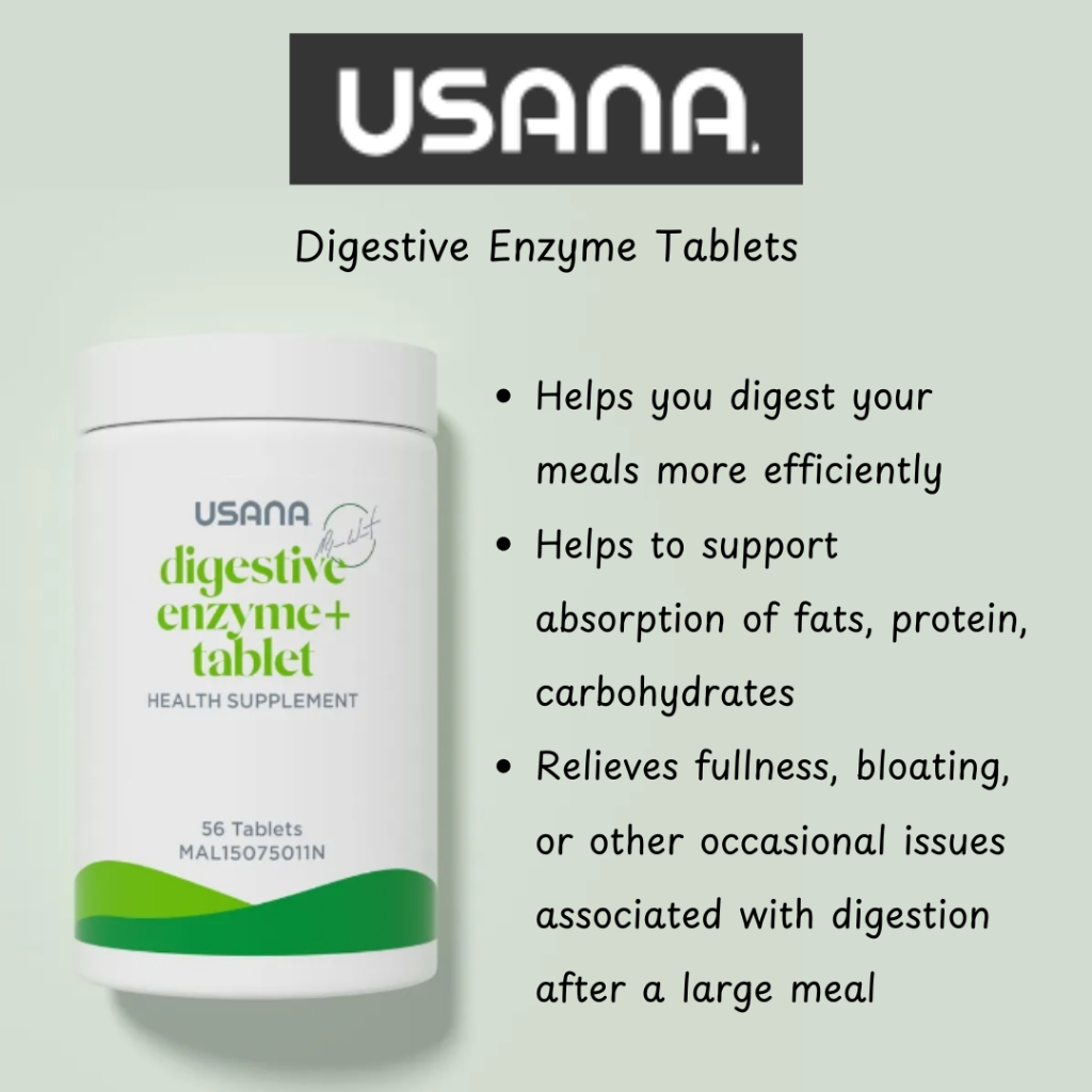 🔥 USANA DIGESTIVE ENZYMES PLUS 消化酵素 56 S' [EXP 09/25] 🔥 ORIGINAL ...