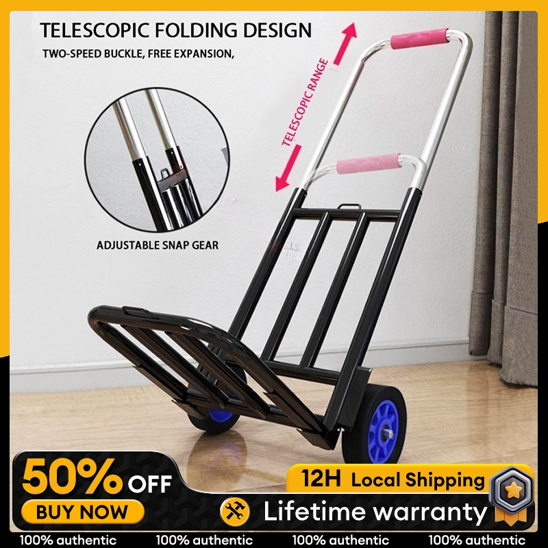 Free 🎁Rope Trolley Cart Metal Push Cart Multifunctional Grocery Cart ...