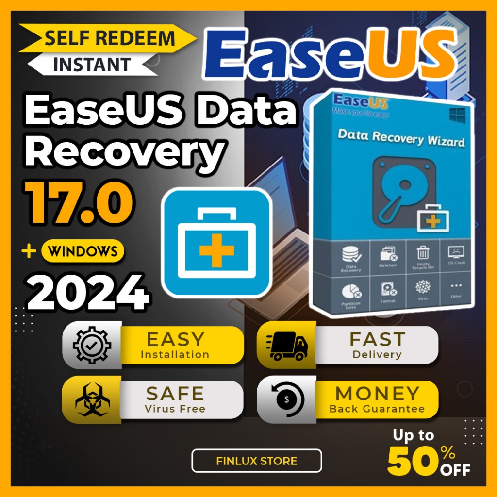[SELF REDEEM] EaseUS Data Recovery Wizard v17.0 Lifetime Latest 2024 ...