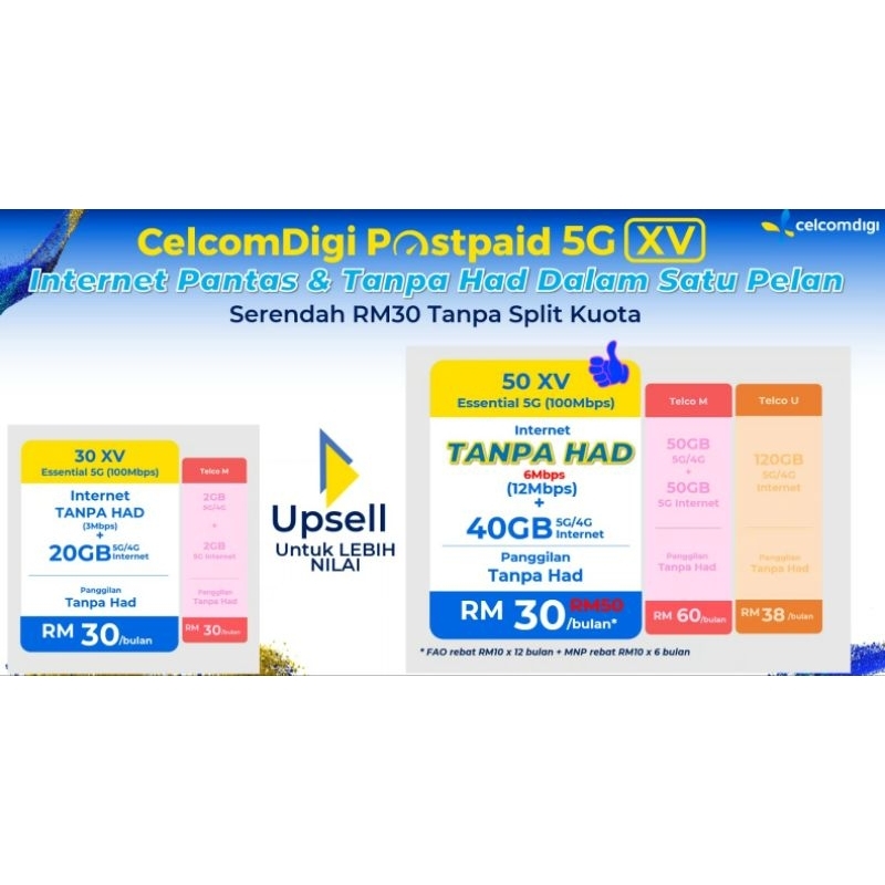 CelcomDigi Postpaid 5G XV | Shopee Malaysia