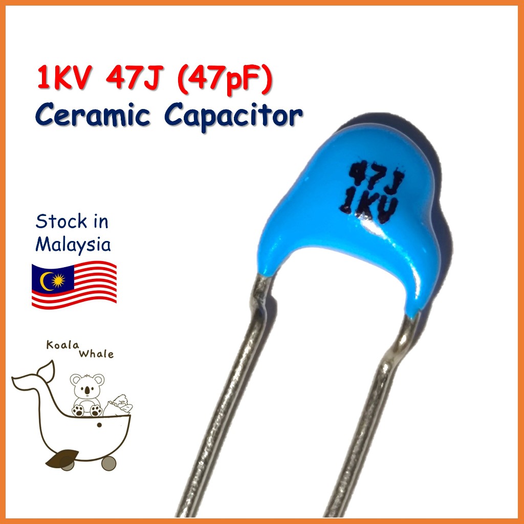 1KV 47J 1kv 47 47pF Ceramic Capacitor Kapasitor Seramik 47K | Shopee ...