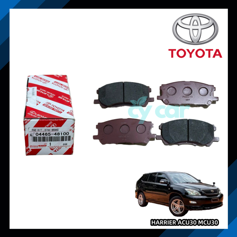100% ORIGINAL TOYOTA HARRIER ACU30 MCU30 GSU30 GSU35 DISC BRAKE PAD ...