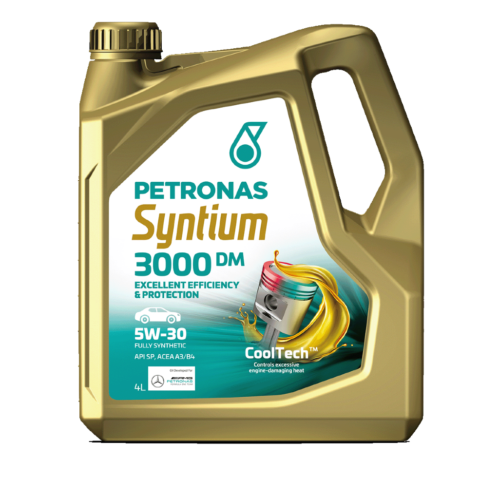 PETRONAS Syntium 3000 5W-30 Fully Synthetic Engine Oil API SN PLUS (4L ...