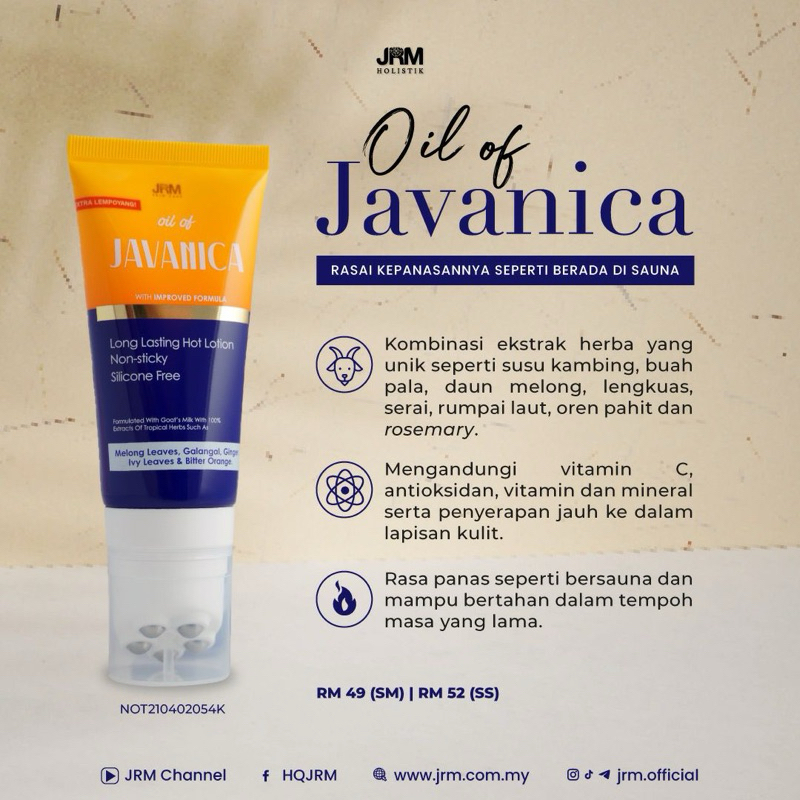 Oil of Javanica JRM by Bonda Rozita Ibrahim | Shopee Malaysia