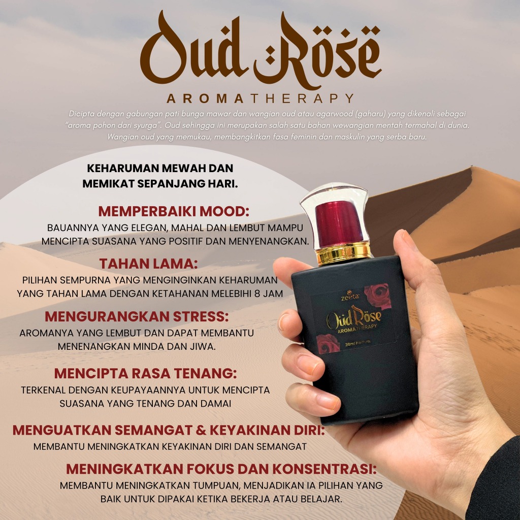 Zeeta Oud Rose Wangian Terapi Minda/Oud Rose Mind Therapy Fragrance ...