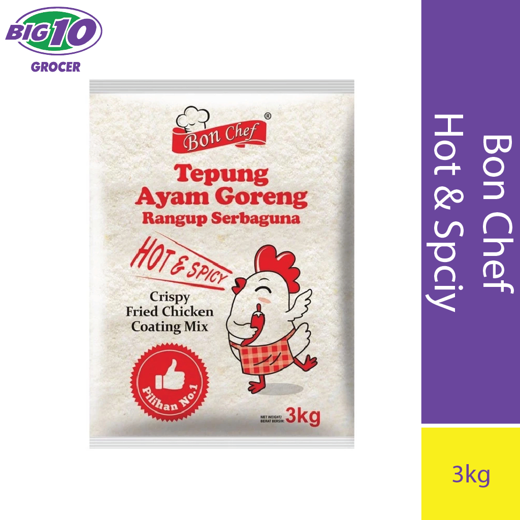 Bon Chef Tepung Ayam Goreng / Friend Chicken Coating HOT & SPICY (3kg ...