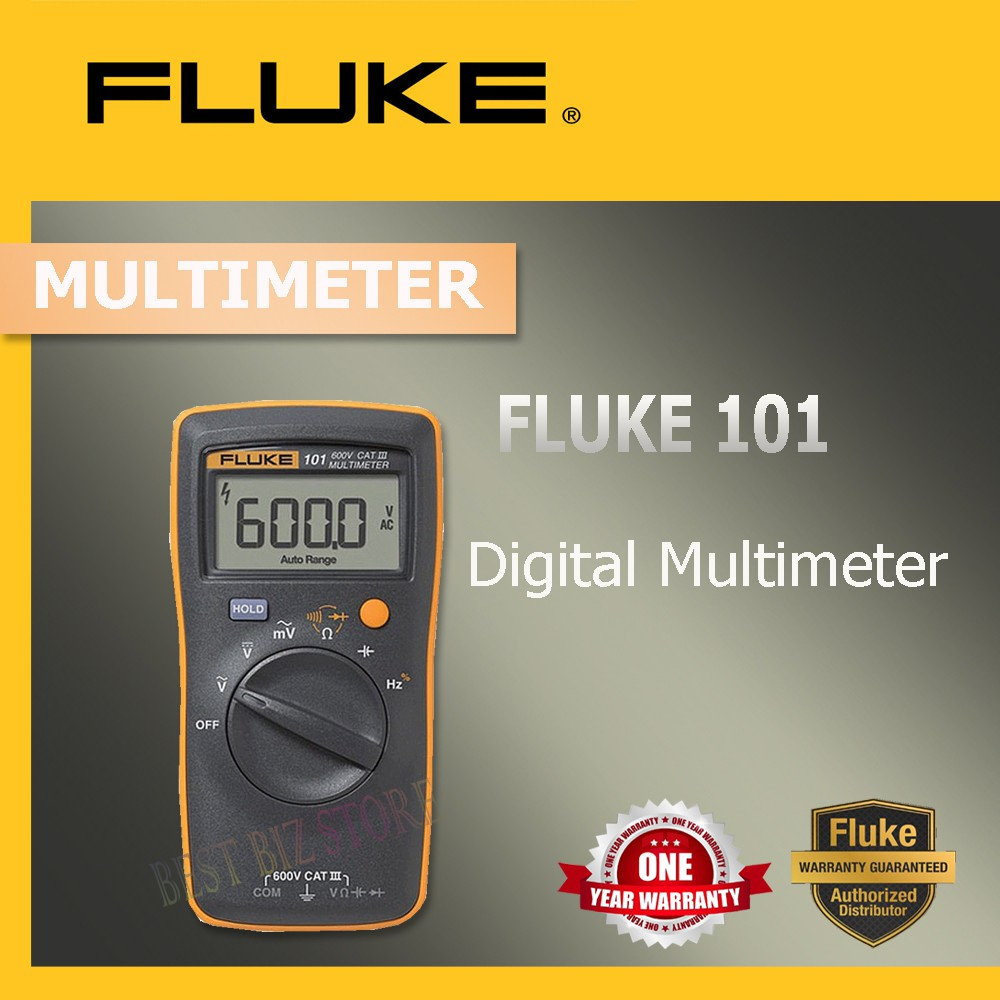 FLUKE 101 600V CAT III Digital Multimeter(Original) | Shopee Malaysia