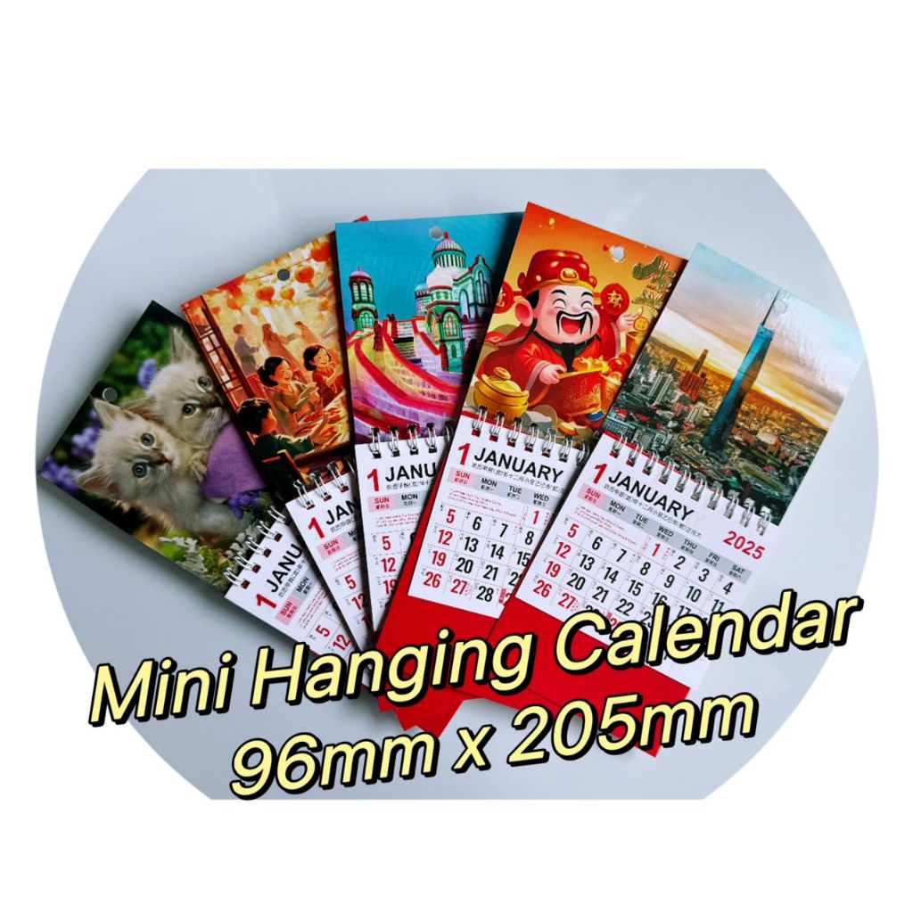 Racing Horse Mini Hanging Calendar 2025 迷你跑马挂历 | Shopee Malaysia