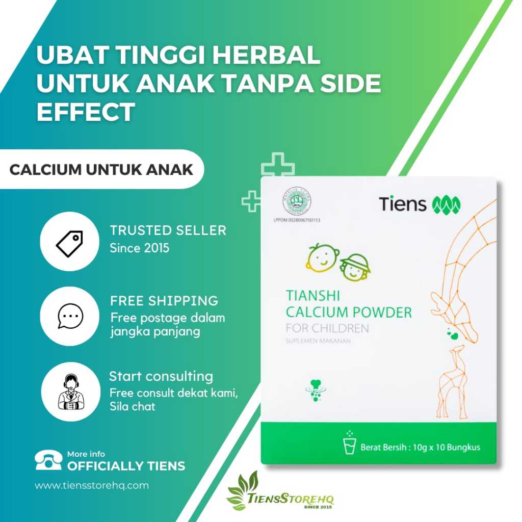 Ubat tinggi Anak - Susu Untuk Kecerdasan dan Pertumbuhan Anak - Calcium ...