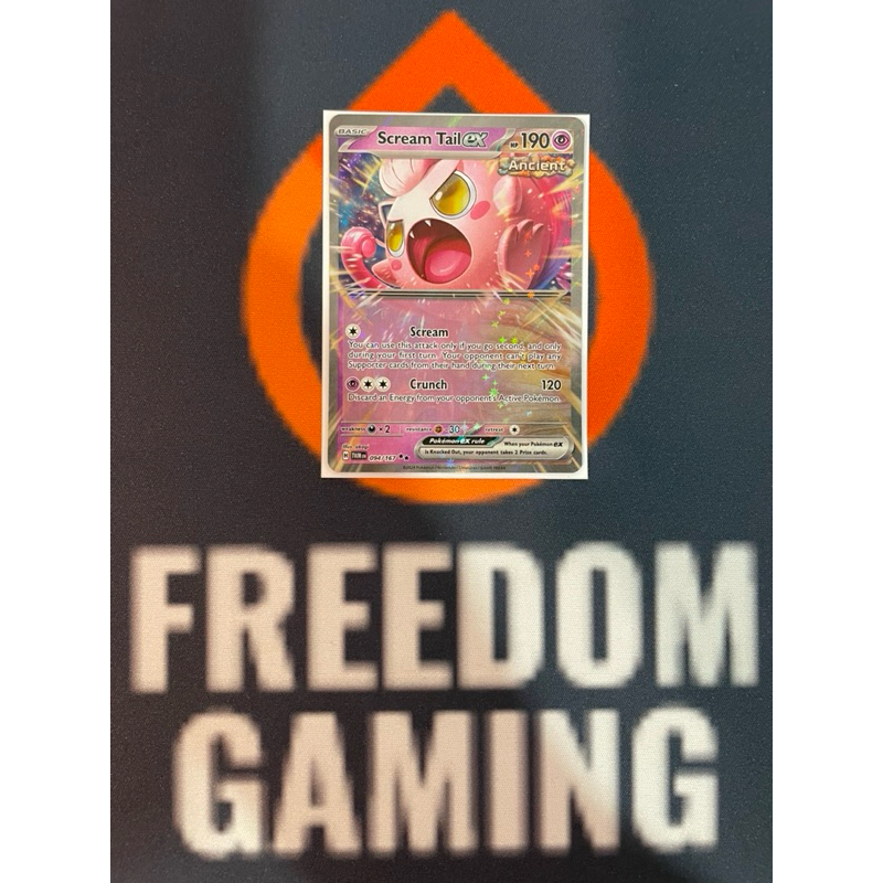 Pokemon TCG Twilight Masquerade - Scream Tail EX (Near Mint) | Shopee ...