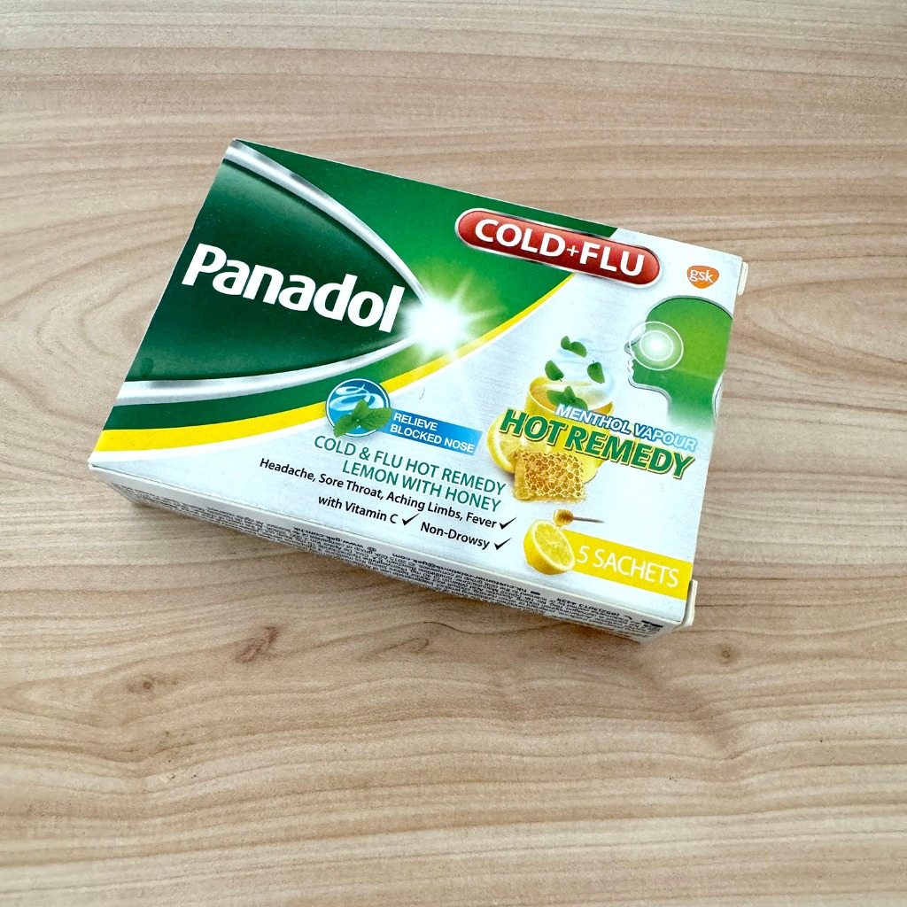 Panadol Cold & Flu Hot Remedy (Menthol Vapour Flavor) 5 Sachets Lemon ...