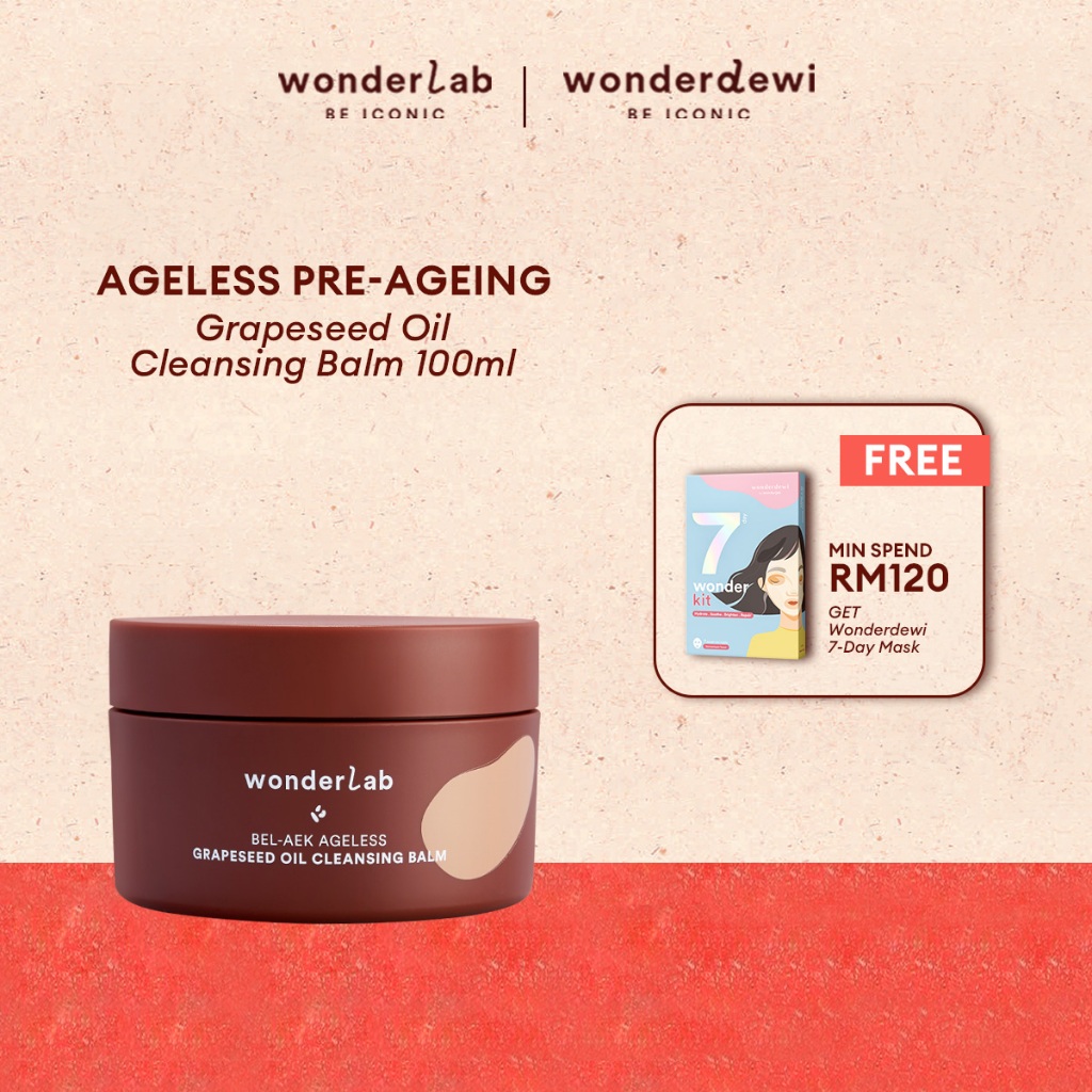 WonderLab Bel-Aek Ageless Grapeseed Oil Cleansing Balm | Shopee Malaysia
