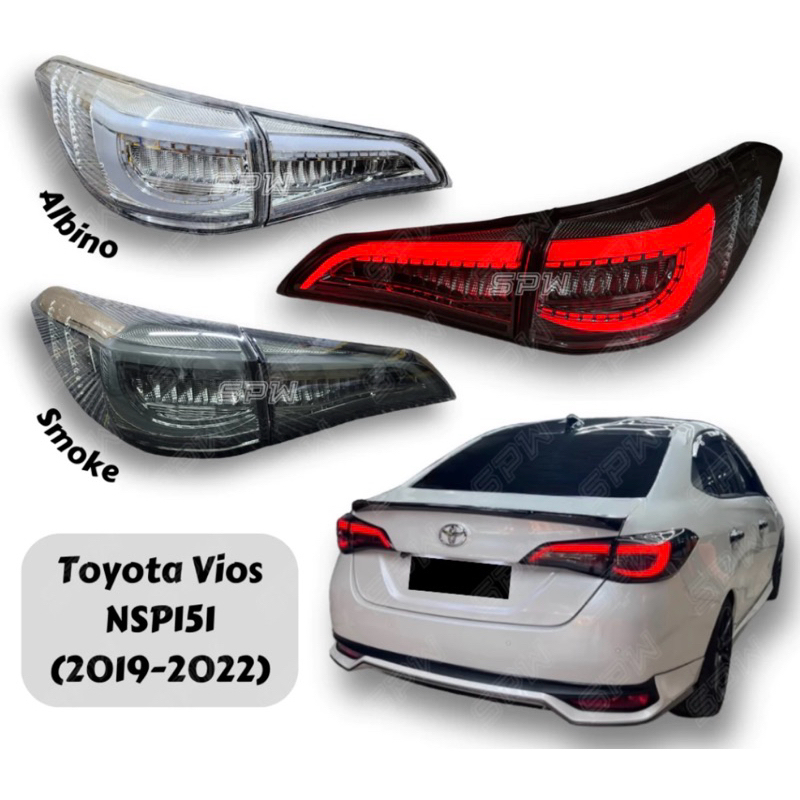 TOYOTA VIOS NCP151 2019 - 2022 DRAGON SCALE TAIL LAMP LIGHT ALBINO ...