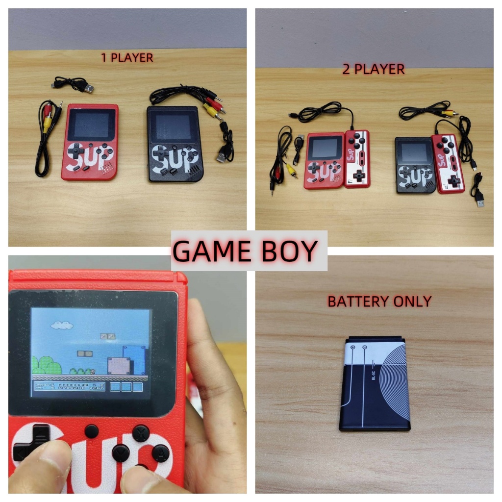 MINI GAME BOY 400in1 GAMING 1 / 2 PLAYER CAN CONNECT WITH TV ...