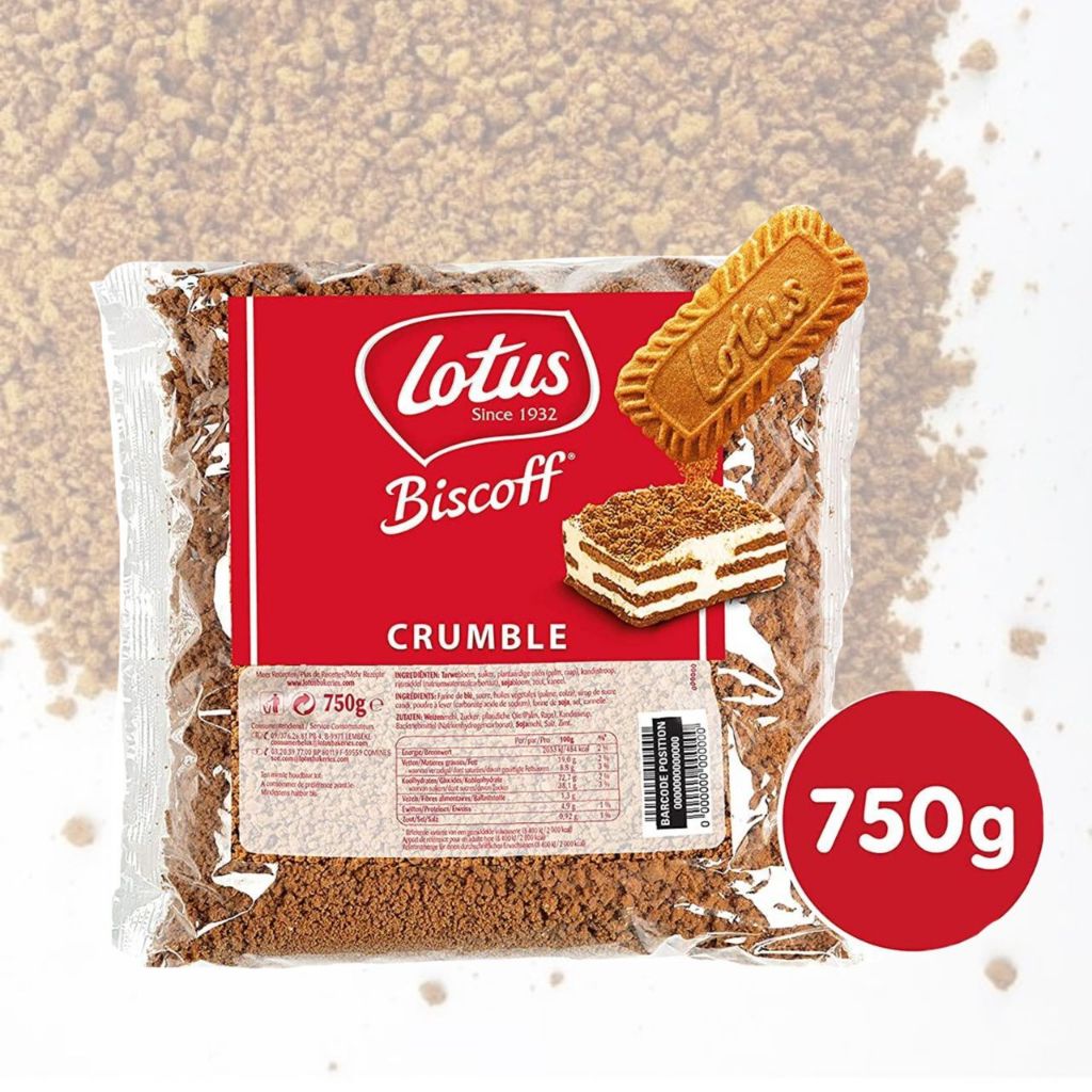 LOTUS BISCOFF CRUMBLE/ CARAMELISED TASTE/ LOTUS BISCOFF CRUSHED/ FOR ...