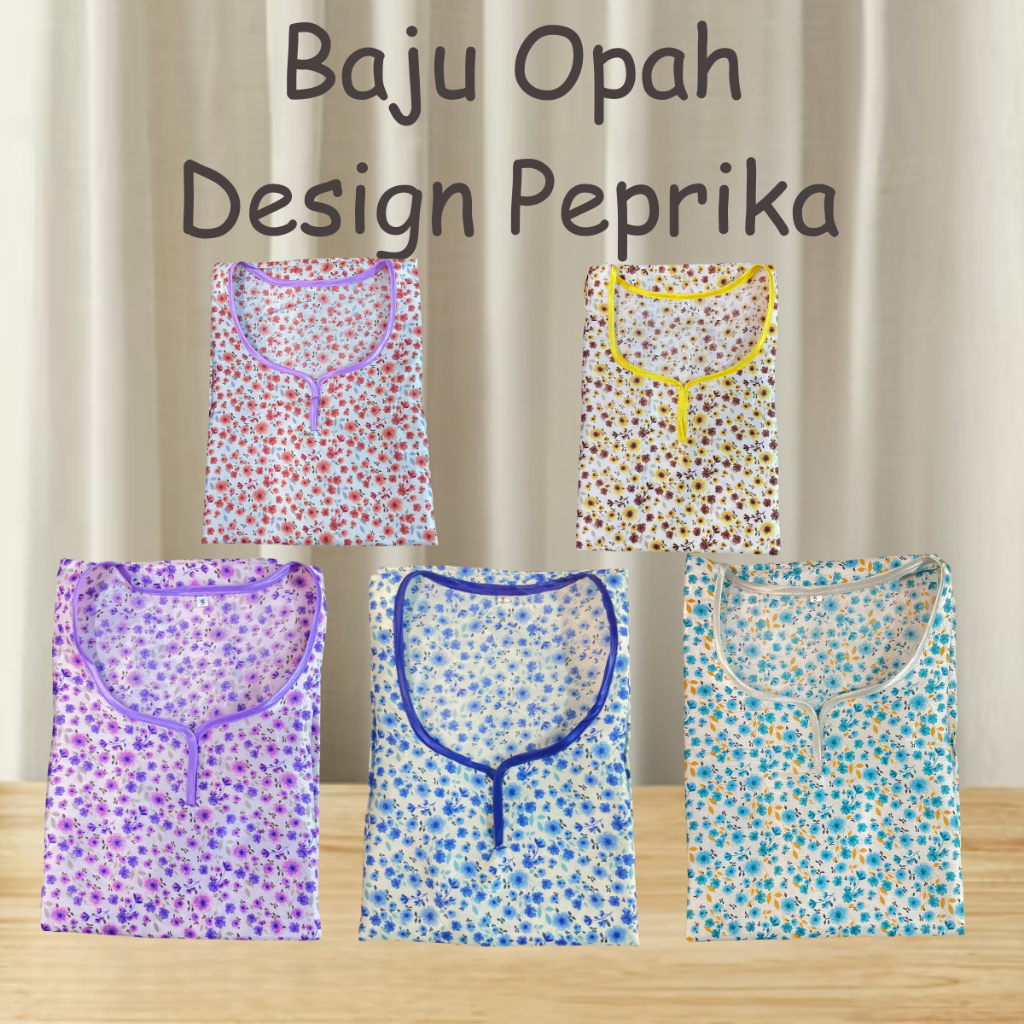 Baju Kurung Kedah Dewasa Peprika / Baju Opah Viral Design Peprika ...